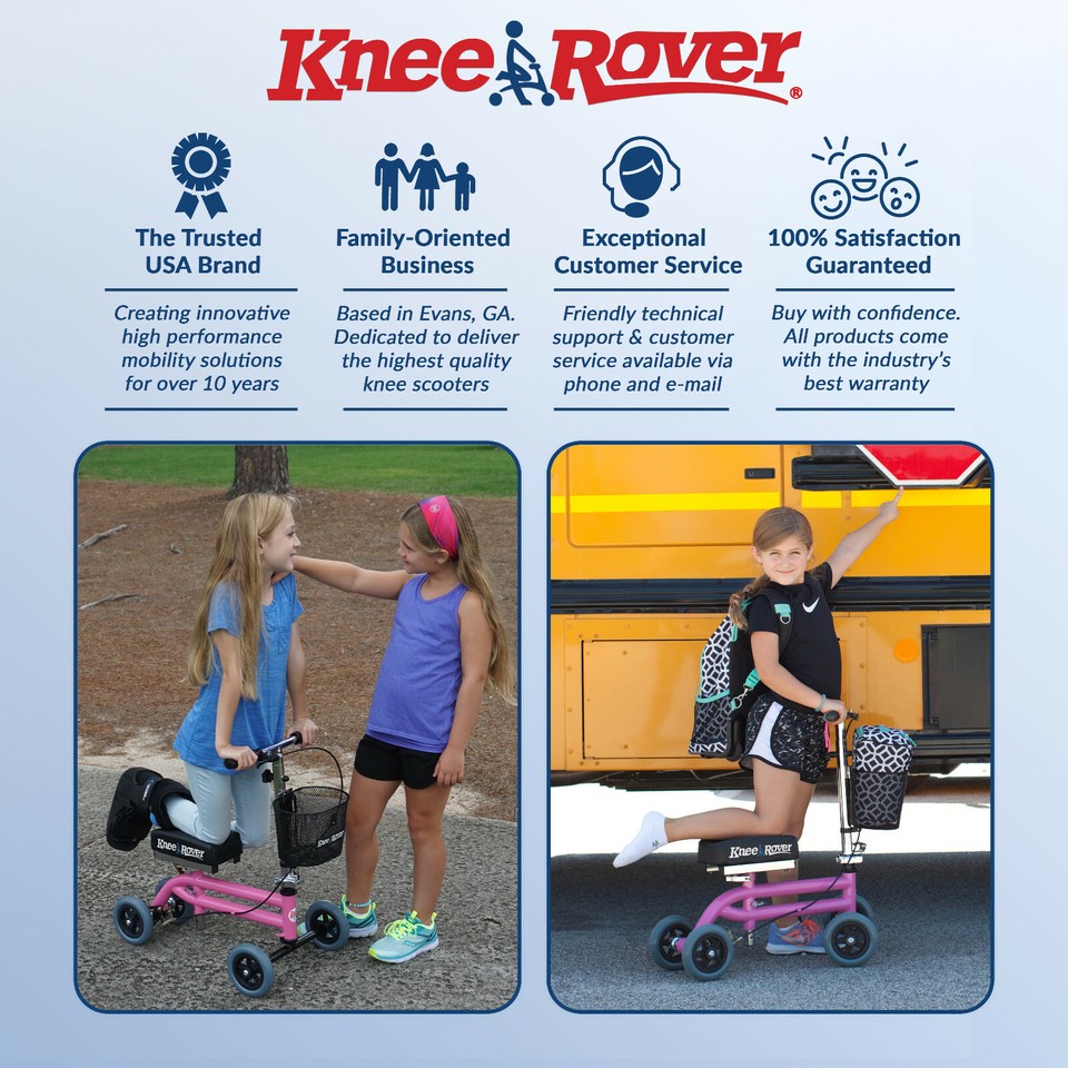 KneeRover Kids Knee Walker Child Knee Scooter Pediatric Crutch ...