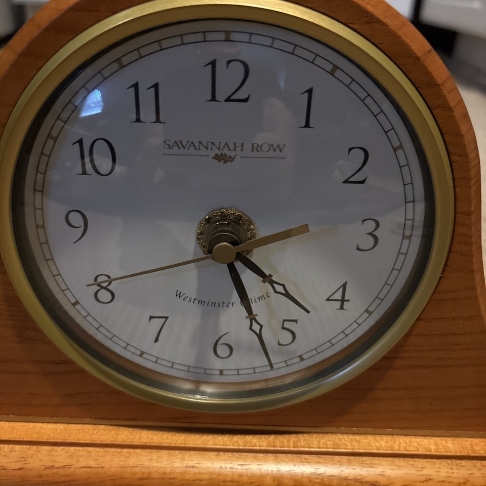 Savannah Row Mantle Clock With Westminster CHIME Working Condition | eBay
