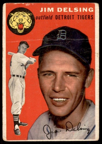 1954 Topps Jim Delsing Detroit Tigers #111 VG (Crease) | eBay