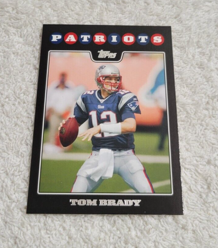 2008 Topps Black Border #7 "Tom Brady" New England Patriots NM | eBay