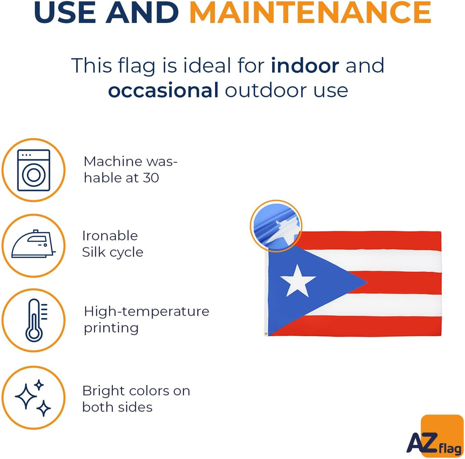 - Puerto Rico Flag - 2X3 Ft - 100D Polyester Puerto Rican Banner with ...