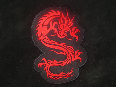 Red Dragon Patch jacket ,Vest embroidered iron on patch Large 6"X10" | eBay