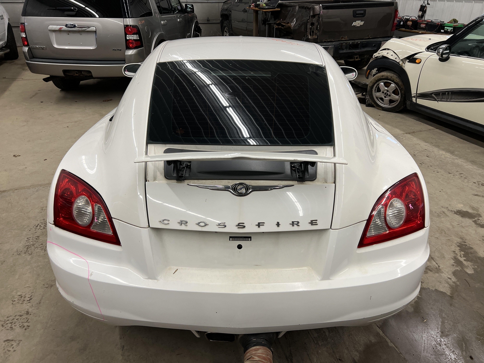 04-08 CHRYSLER CROSSFIRE REAR HATCH TRUNK DECKLID LIFT GATE ALABASTER ...