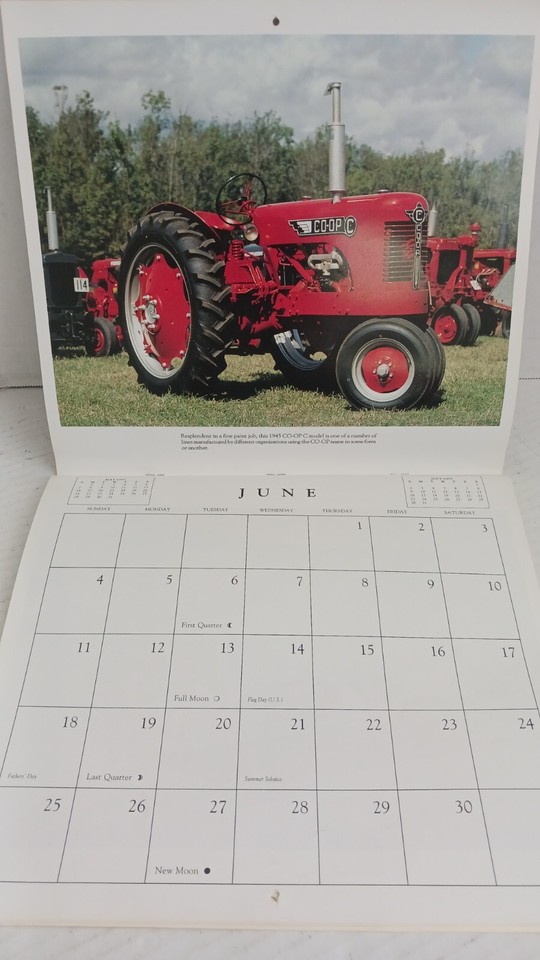 Vintage 1995 Historic Farm Tractors Calendar - Photos by Dave Arnold ...