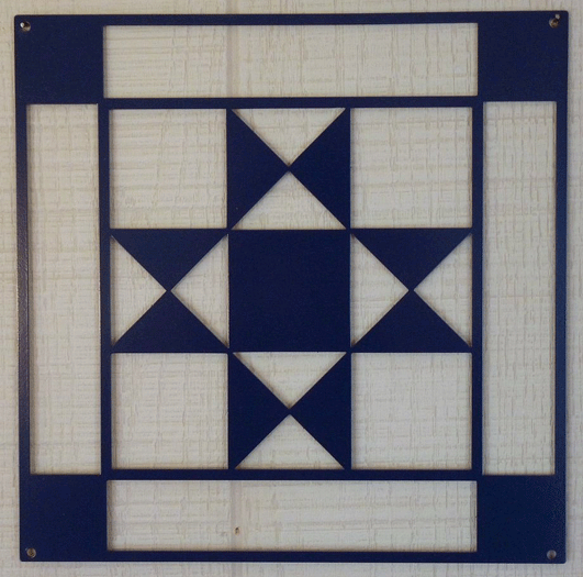 Ohio Star Barn Quilt Sign