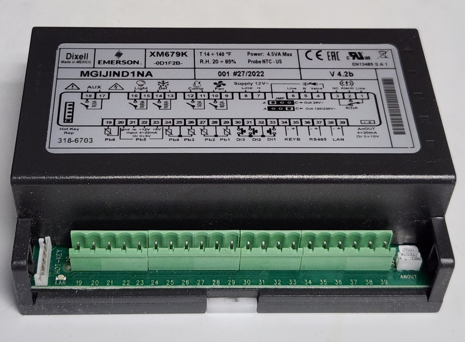 EMERSON DIXELL XM679K 0D1F2B Climate Control Relay Module Controller | eBay