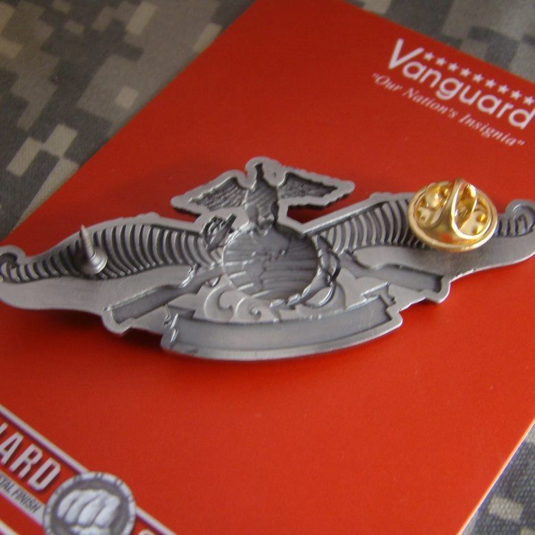 US NAVY FLEET MARINE FORCE WARFARE DEVICE WINGS BADGE PIN INSIGNIA USMC ...