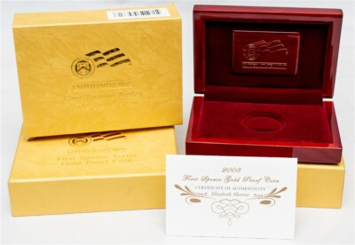OGP For 2008-W First Spouse Gold Proof $10 - Elizabeth Monroe - No Coin ...