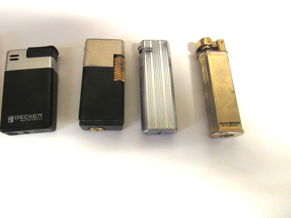 Vintage Lot of 6 Lighters Flamex Krauss Maffei Zippo Decker Madson ...