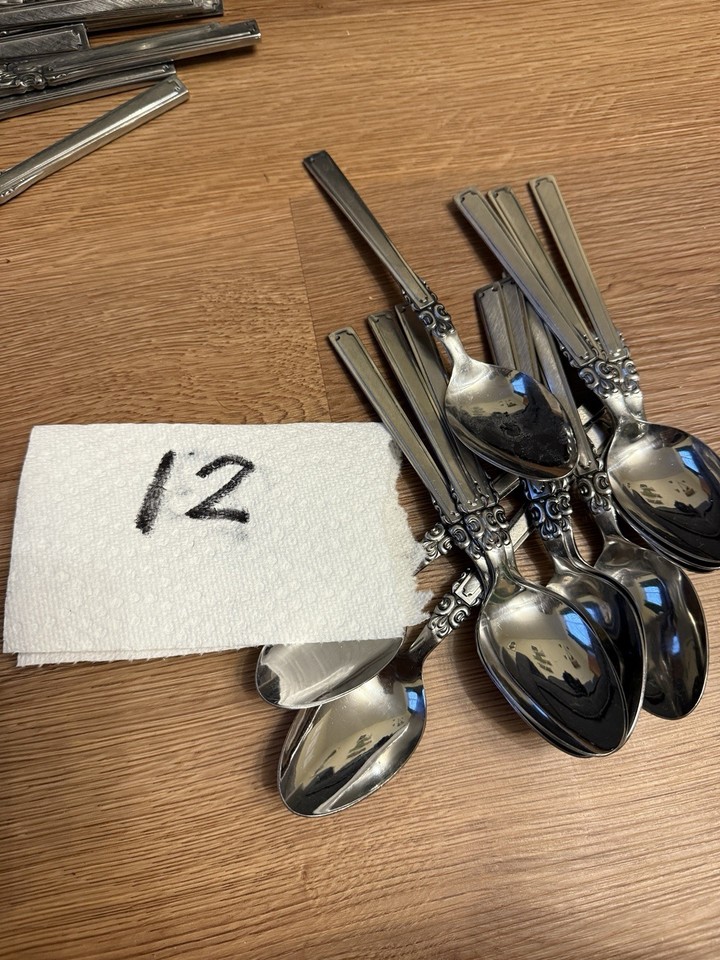 Lot 88 Pieces Oxford Hall Stainless Japan Sutherland Forks Ornate ...