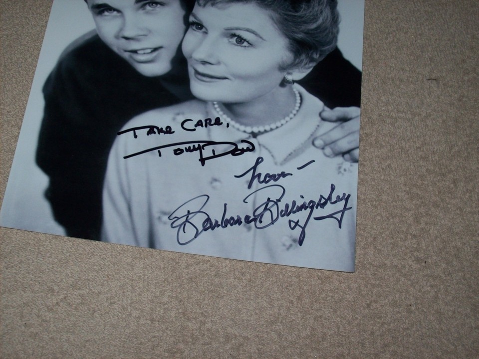Leave It To Beaver Tony Dow & Barbara Billingsley Signed Autographed ...