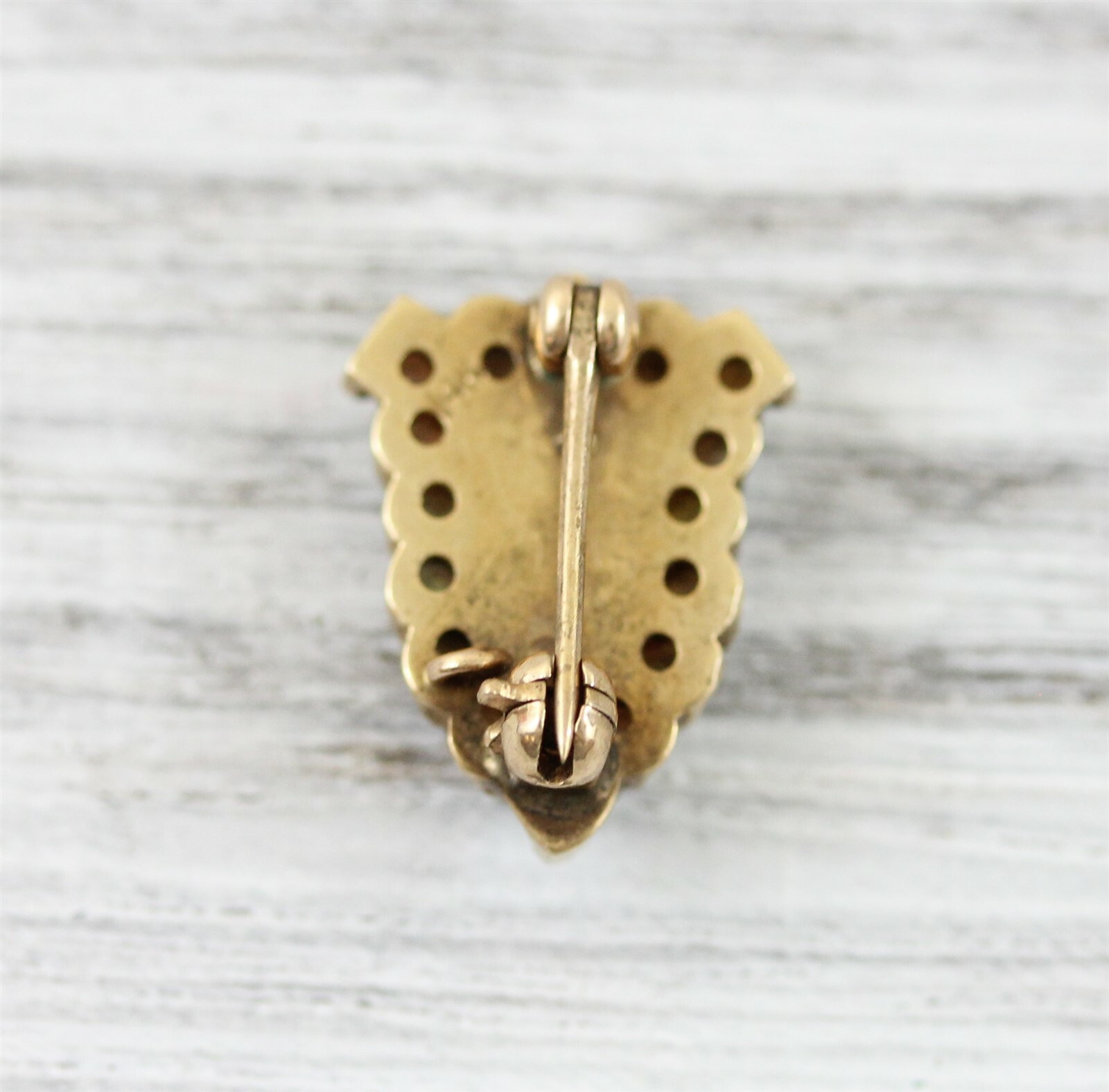 Vtg Psi Omega Caduceus Medical 14K Gold Opal Enamel M… - Gem