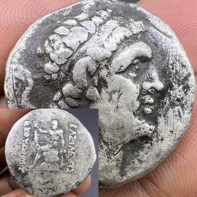 Ancient Bactrian Silver Coin,(200.B,C)16.3 Gram, Central Asia | eBay