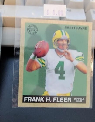 1997 Frank H. Fleer // Brett Favre / Bubble Gum Football Stars PROMO ...