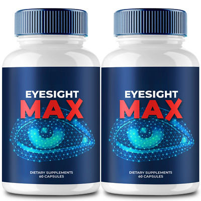 (2 Pack) Eyesight MAX Vision Supplement Pills for Healthy Vision & Eye ...