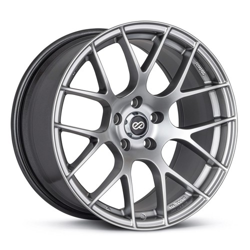 (1) 18x9.5 Enkei RAIJIN 5x120 +35 Hyper Silver Wheel | eBay
