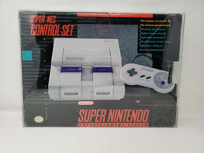 BOX PROTECTOR FOR SUPER NINTENDO - SNES CONSOLE CONTROL SET CLEAR ...