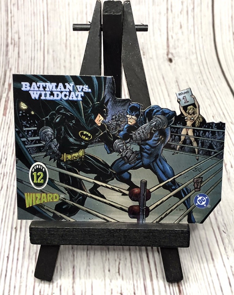 WIZARD MAGAZINE SERIES 4 CHROME CHROMIUM PROMO CARD #12 BATMAN VS ...