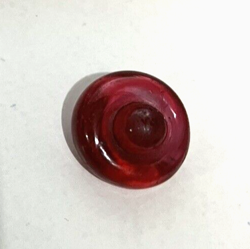 Antique Red Translucent Glass Button 1/2" Swirl Back | eBay