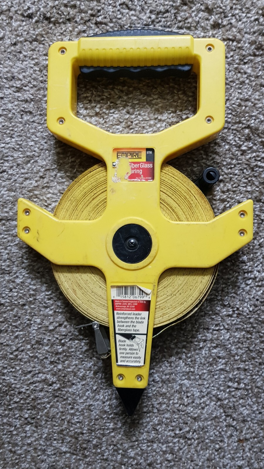 Empire 100 Ft Fiber Glass Measuring Tape Open Reel Wind Up Model empire-100-ft-fiber-glass-measuring-tape-open-reel-wind-up-model
