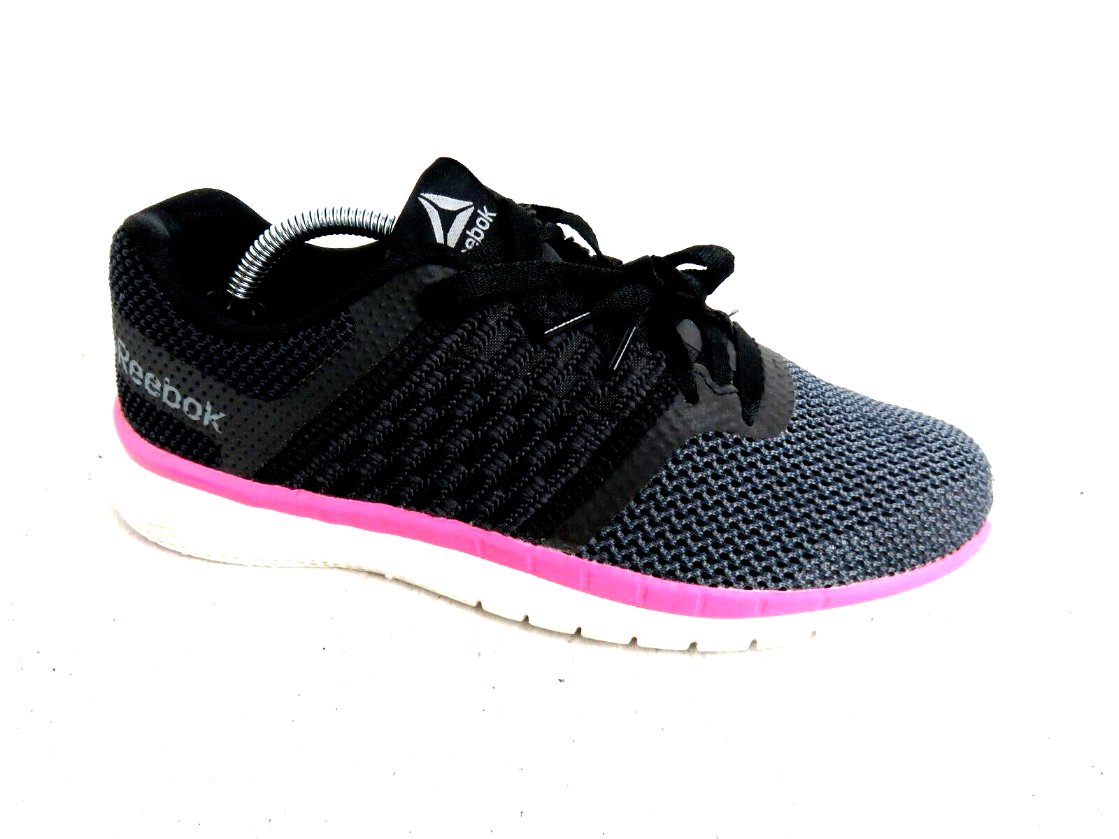 Reebok Shoe Womens Size 7 Print Prime Runner Sneaker Gray/ Purple ...