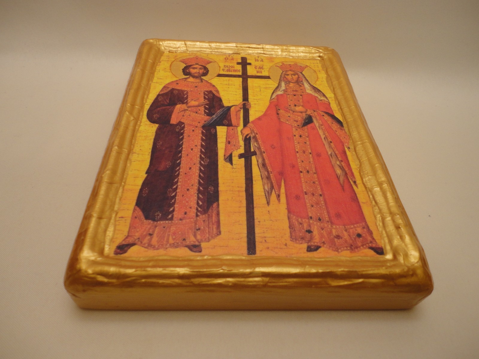 Saint Constantine & Saint Helen Religious Byzantine Greek Orthodox Icon ...
