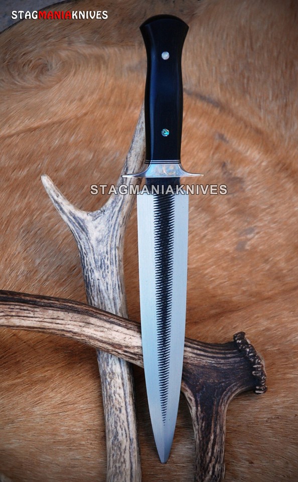 Premium Hand Forged J2 Steel Farrier Rasp File Blade Hunting Big Dagger ...