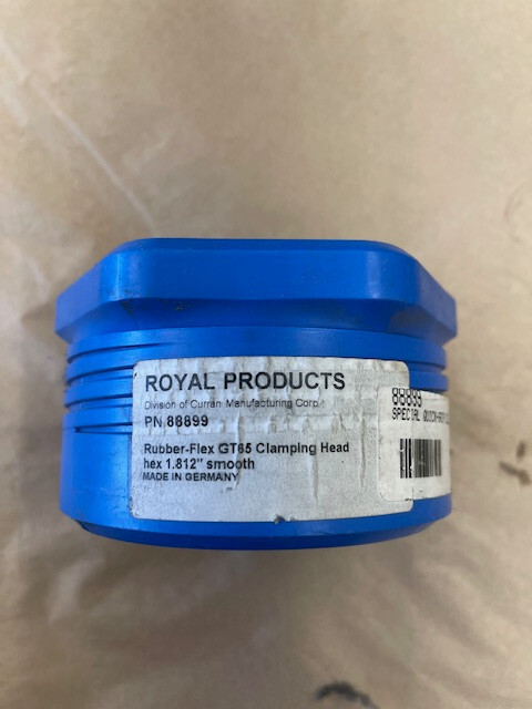 ROYAL PRODUCTS QUICK GRIP RUBBER-FLEX GT65 CLAMPING HEAD HEX 1.812 ...