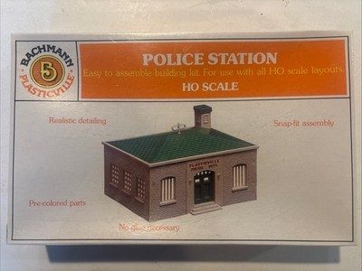 Bachmann ~ HO Scale ~ Police Station ~ Kit ~ 45145 ~ NIB | eBay