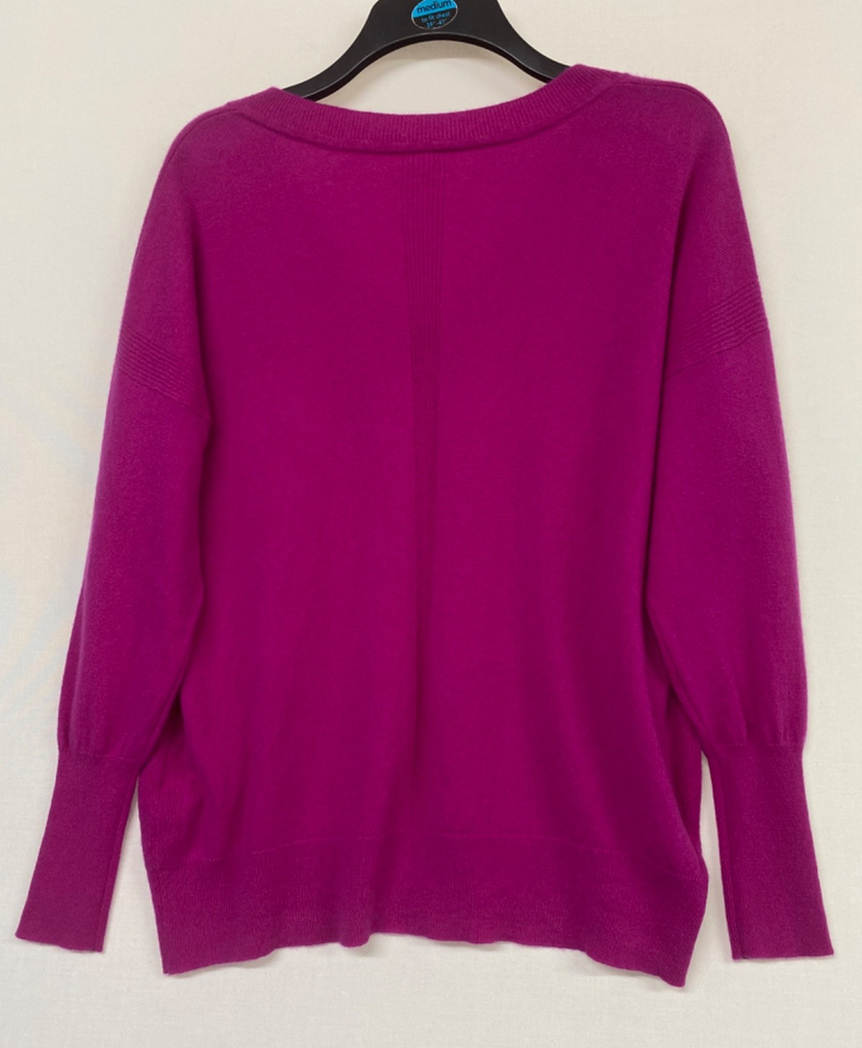 John Lewis 100% Cashmere Jumper UK 18 Magenta Pink 958 | eBay UK