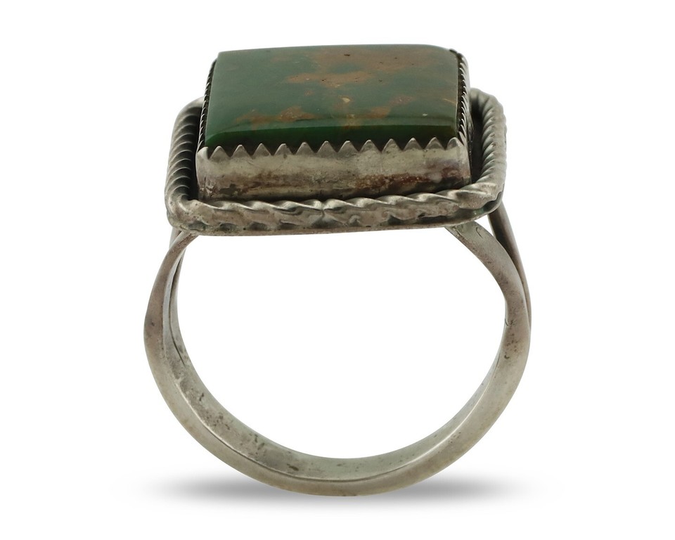 Navajo Ring 925 Silver Manassas Turquoise Tobe Turpen Native Artist C.80's | eBay