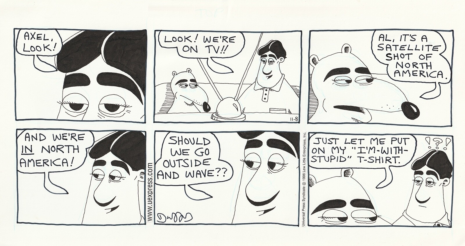 J.C. Duffy Fusco Brothers Original Comic Strip Art SUNDAY - La Paz ...