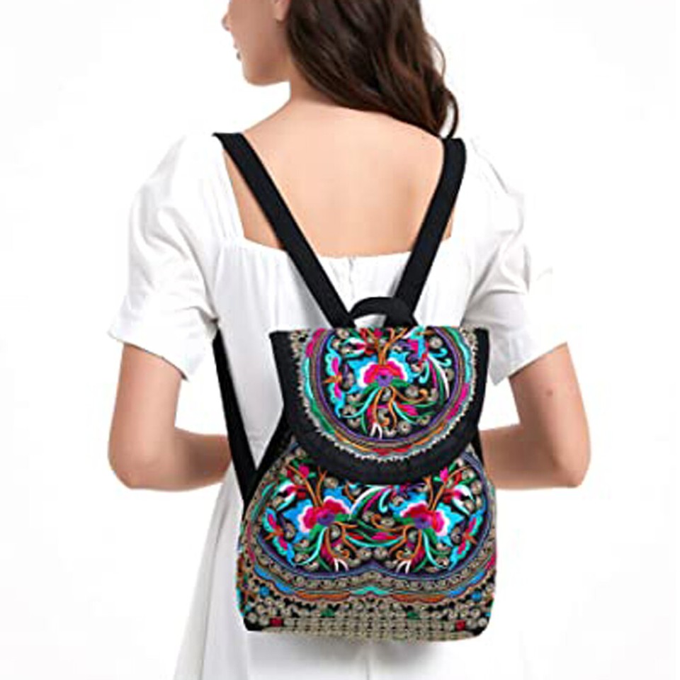 Handmade Mini Backpack Purse Adjustable Strap Shoulder Travel Bag ...