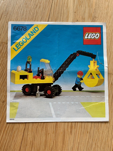 Original Bauanleitung LEGO® 6678-1: Pneumatic Crane (Town/1980) Bagger ...