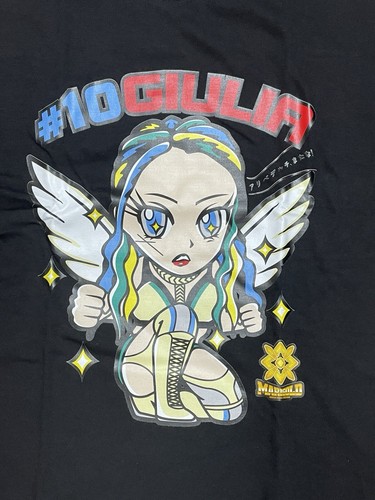 MARIGOLD Giulia Illustration T-shirt Size XL Event Exclusive WWE NXT ...