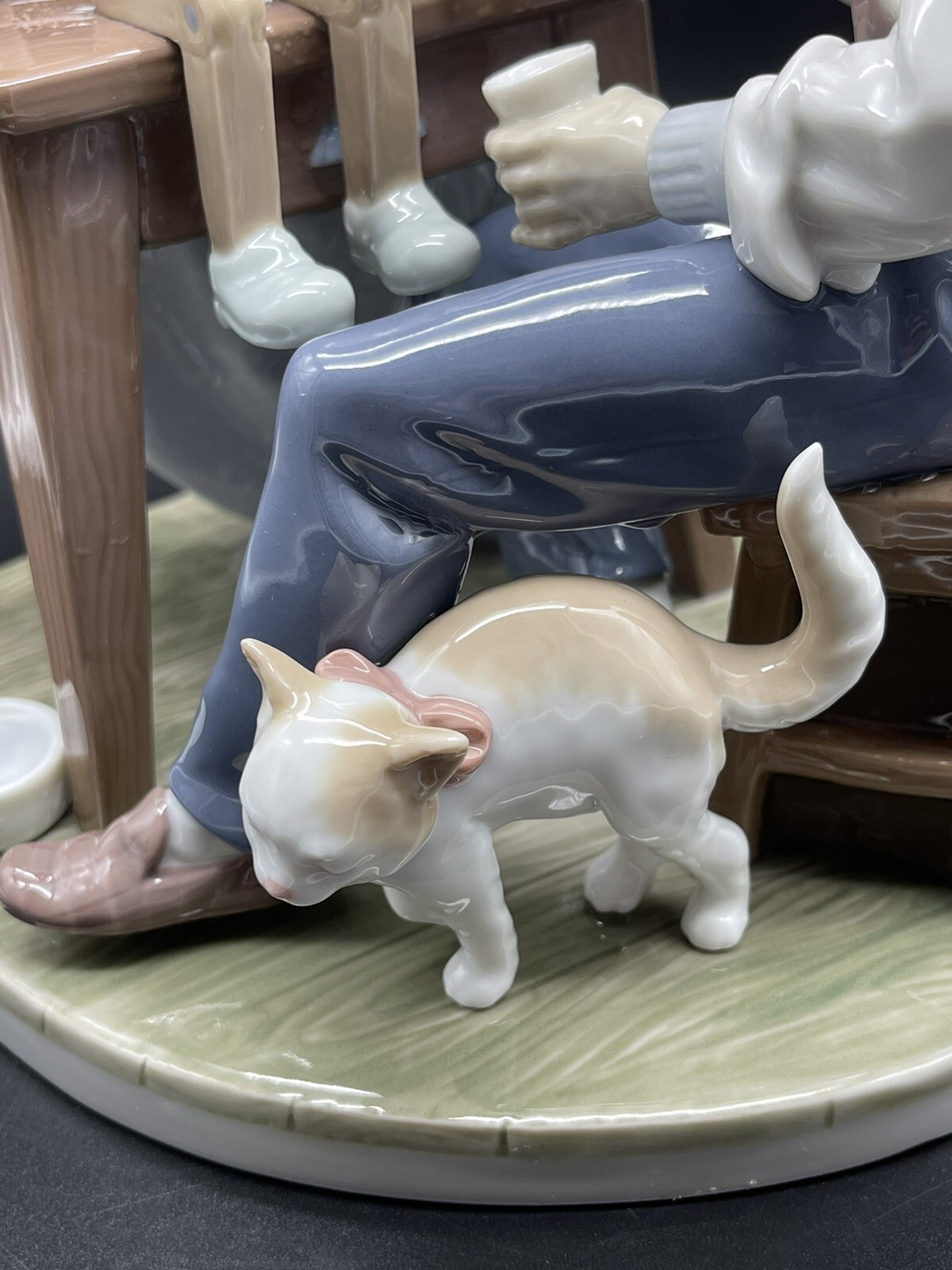 LLADRO RARE "The Puppet Painter & Cat " Porcelain by Lladro Spain 1985 ...