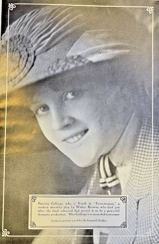 1911 Vintage Magazine Illustration Actress Patricia Collinge | eBay