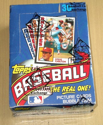 1984 Topps Unopened Baseball WAX box 36 packs non-smoking home BBCE | eBay