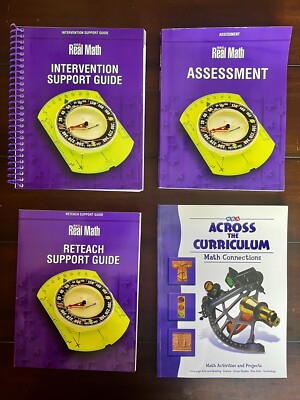 SRA Real Math 4 BOOKS: Intervention, Assessment, Reteach, Activities ...
