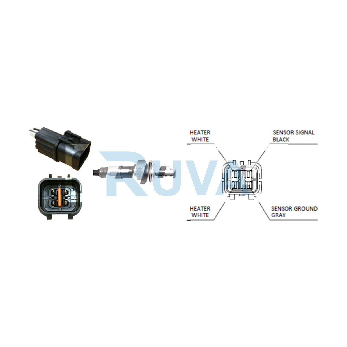 Lambda Oxygen Sensor Ruva Fits Chevrolet Tacuma 2005- 1.6 #2 96419956 ...