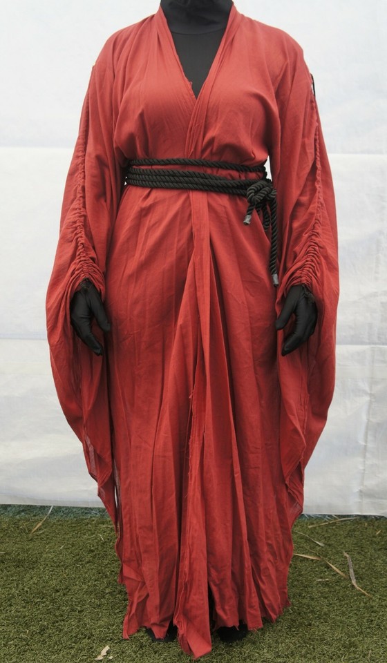 Medieval Occult Sheer Ritual Robe Halloween Witch Larp pagan Martial ...