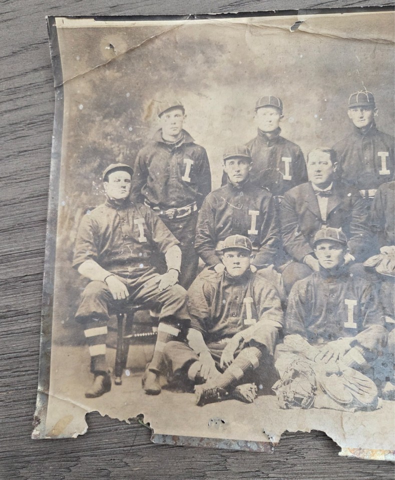 Late 1800s Early 1900s Baseball Original Team Photo - I on Jerseys ...