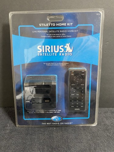 New Sirius Satellite Radio Stiletto Home Kit Home Dock SLH1 Open Box ...