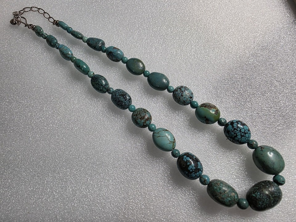 Jay King DTR Turquoise Necklace Desert Rose Trading Sterling Silver | eBay