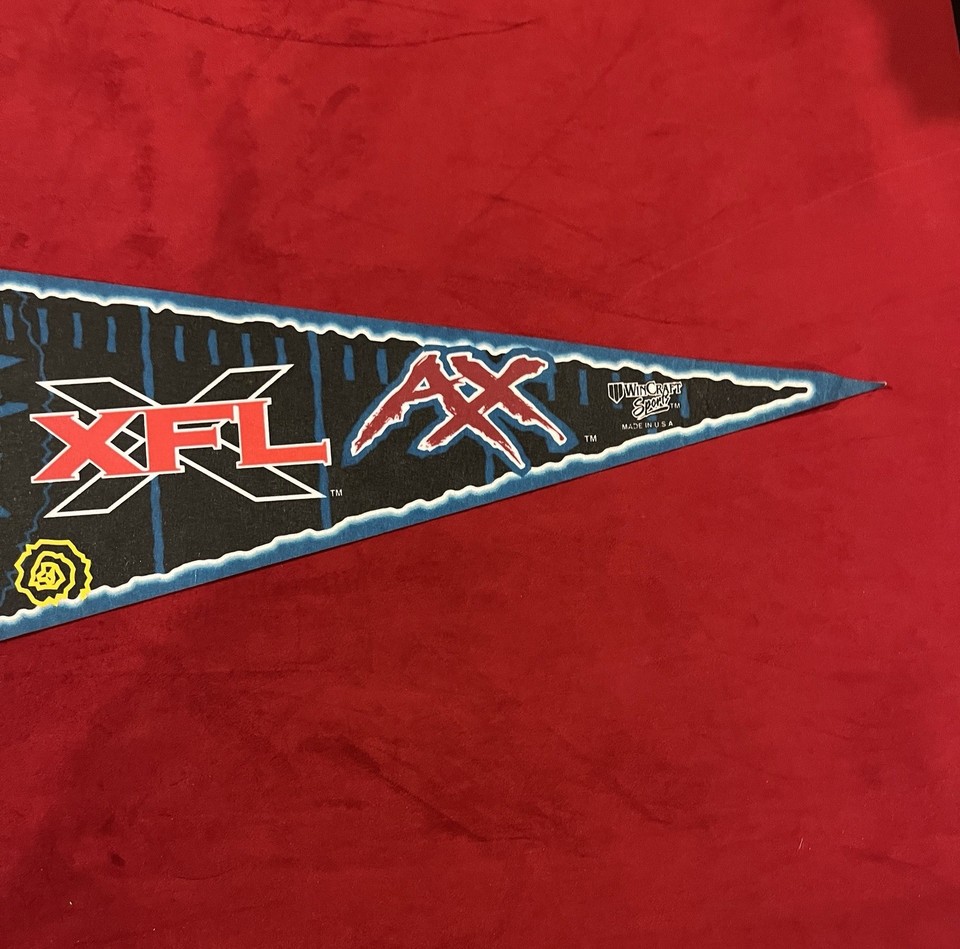 Vintage Memphis Maniax XFL 29 Inch Pennant Football WWE WWF | eBay