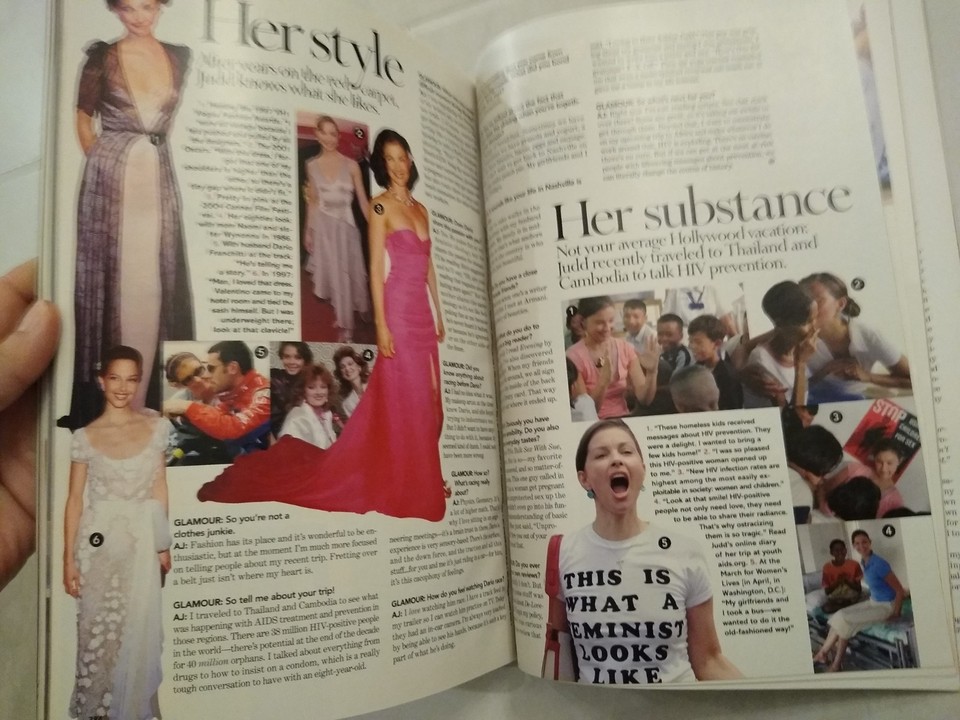 Ashley Judd Magazine Glamour Cover October 2004 How to Have Great Style ...