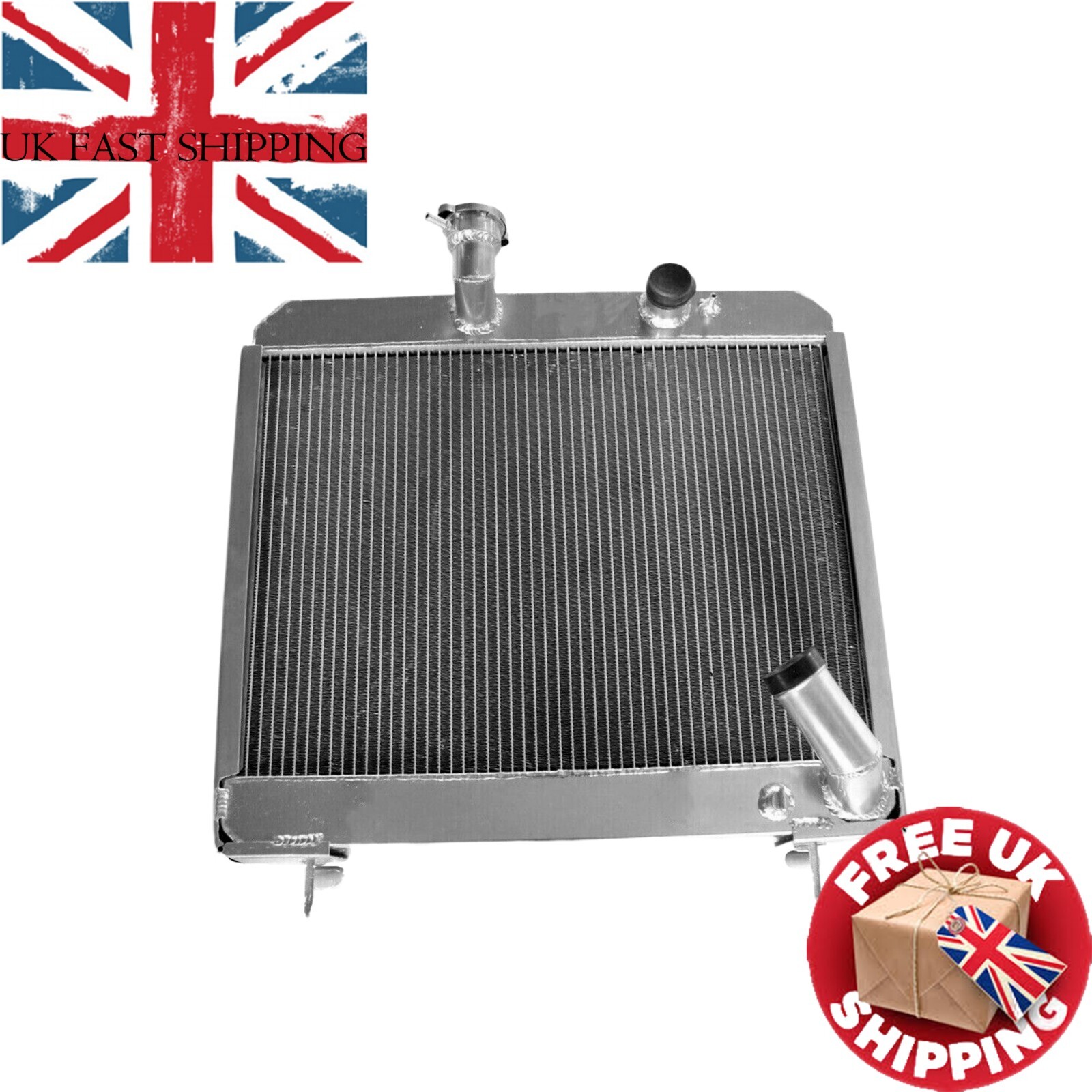 UK SHIP Aluminum Radiator FOR Jaguar E-Type Series 2 XKE/XK-E 4.2L MT ...