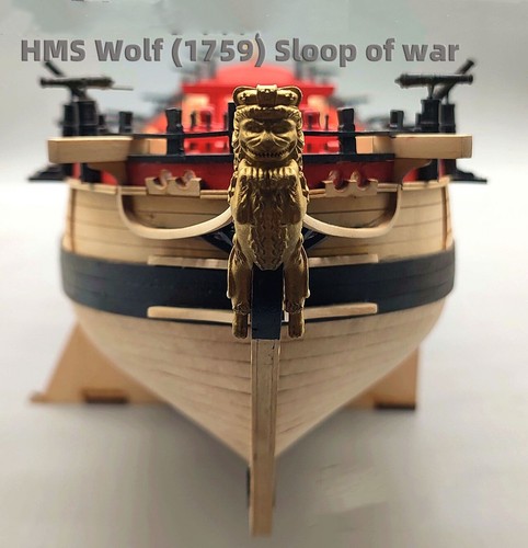 HMS Wolf 1759 1:48 760mm 30" Sloop of War Wooden Model Ship Kit | eBay