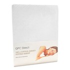 Jersey Stretch Fitted Sheet 100% Pure Cotton Extra Deep 40cm 16" Soft ...