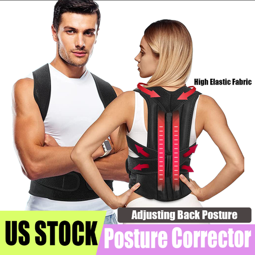 Adjustable Corrector De Postura Lumbar Back Brace Support Posture ...